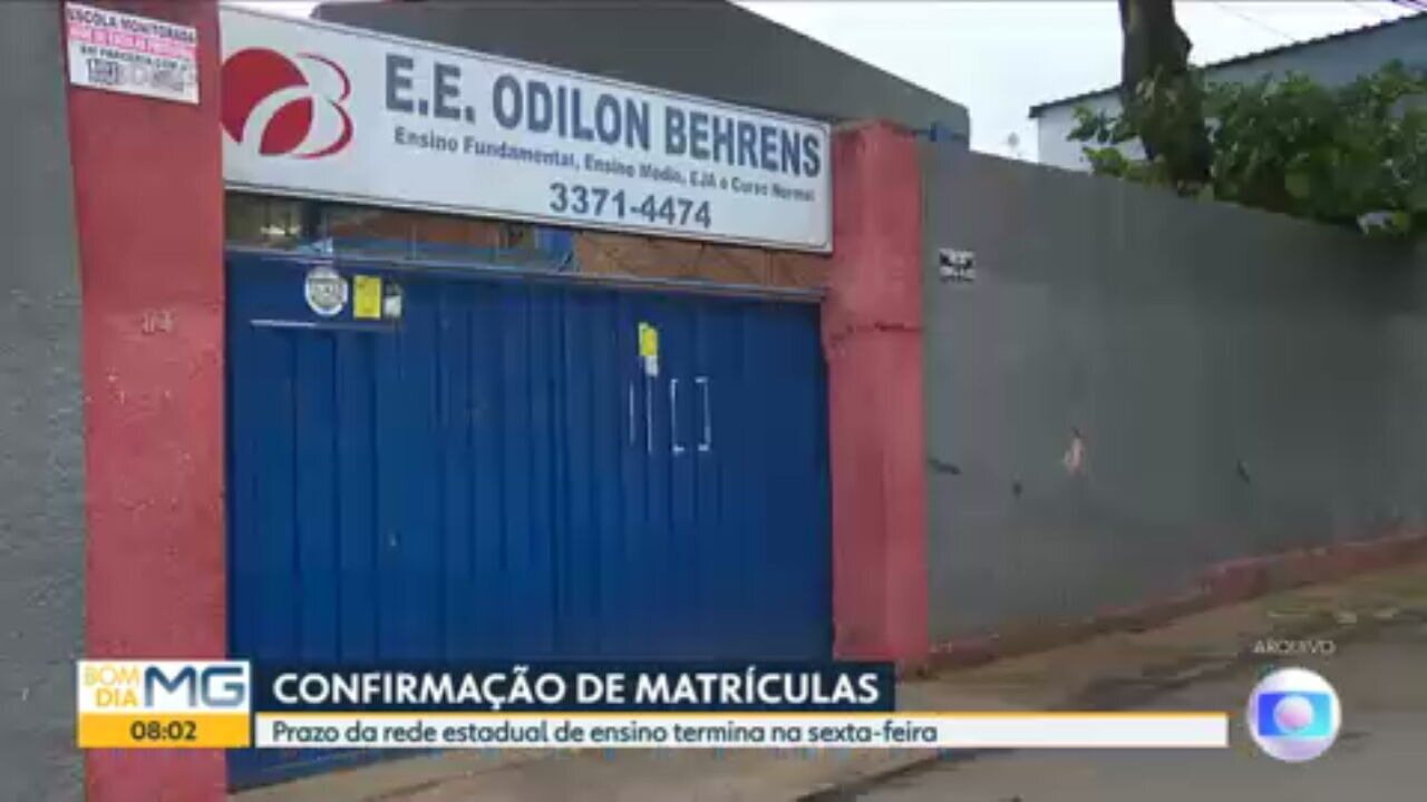 Vídeo Prazo Para Confirmação De Matrícula Na Rede Estadual De Mg